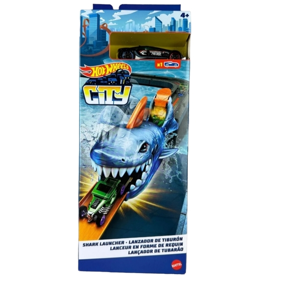 Hot Wheels | Toys | Hot Wheels City Shark Launcher 64 Scale Diecast ...